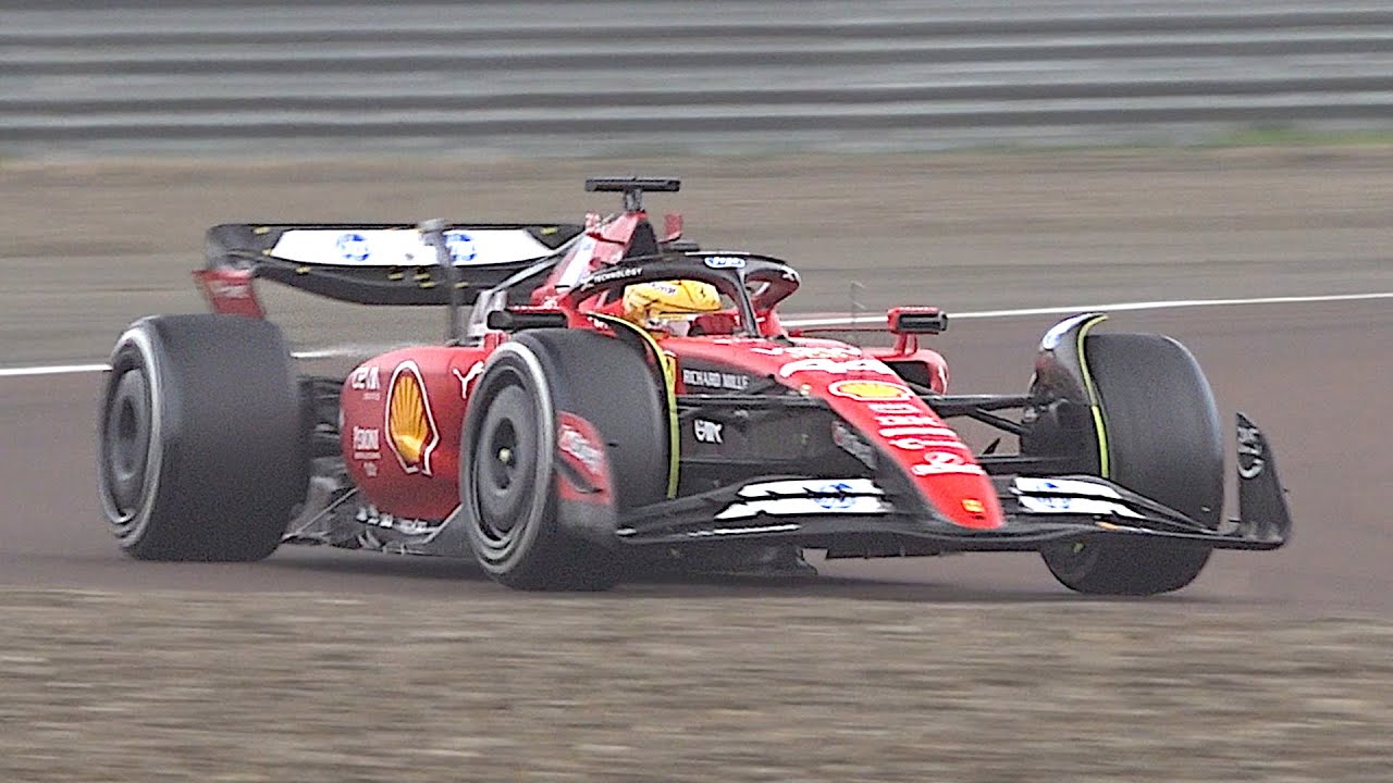 Lewis Hamilton's first Ferrari F1 test day at Fiorano circuit | 22/01 ...