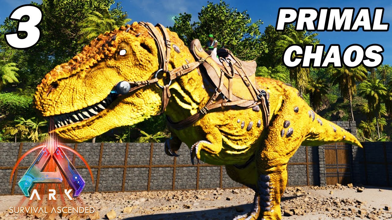 Je capture un T-REX ELECTRIQUE ! Ark Ascended PRIMAL CHAOS 3 - YouTube