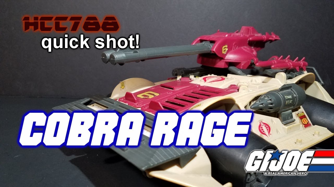 HCC788 quick shot! 1990 Cobra RAGE - Vintage G.I. Joe toy! - YouTube