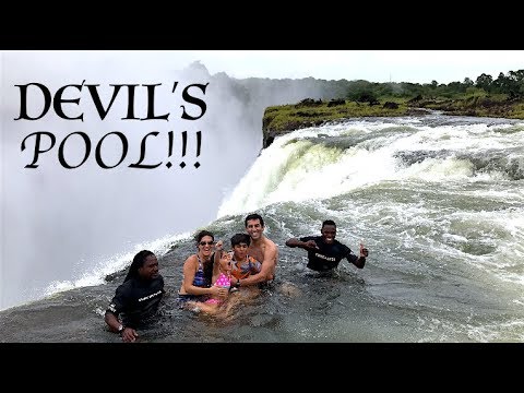 Life-Threatening Pool at the Edge of Victoria Falls (Devil's Pool ...