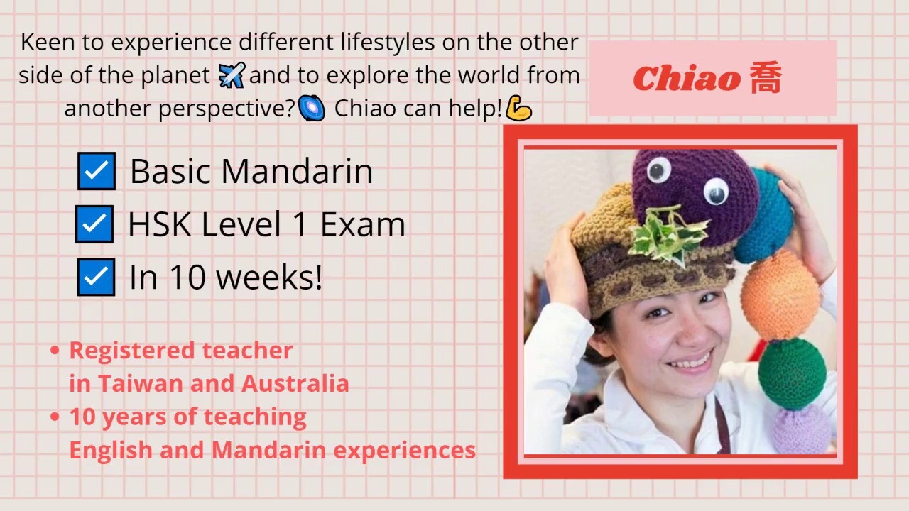 Basic Mandarin Class ( HSK Level 1) in 10 weeks! - YouTube