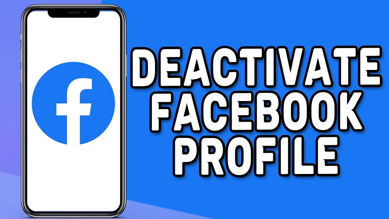 How to Deactivate Facebook profile - YouTube