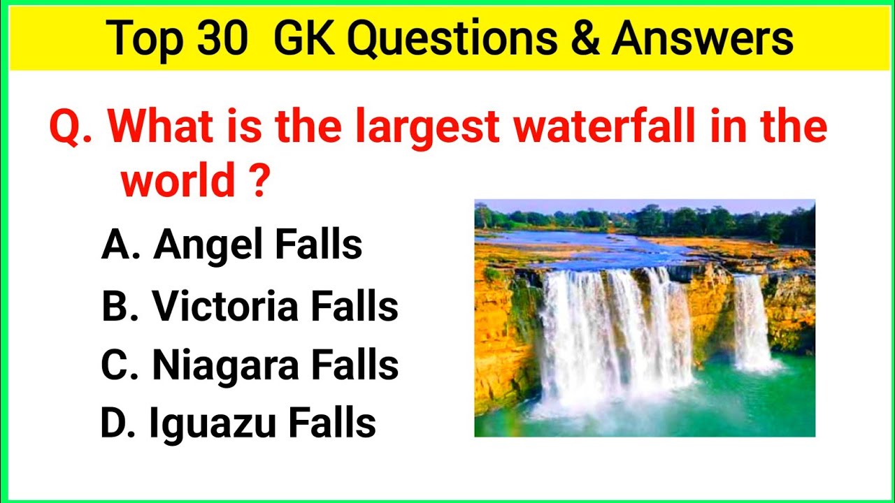 Top 30 World GK question and answer | GK questions & answers | GK ...
