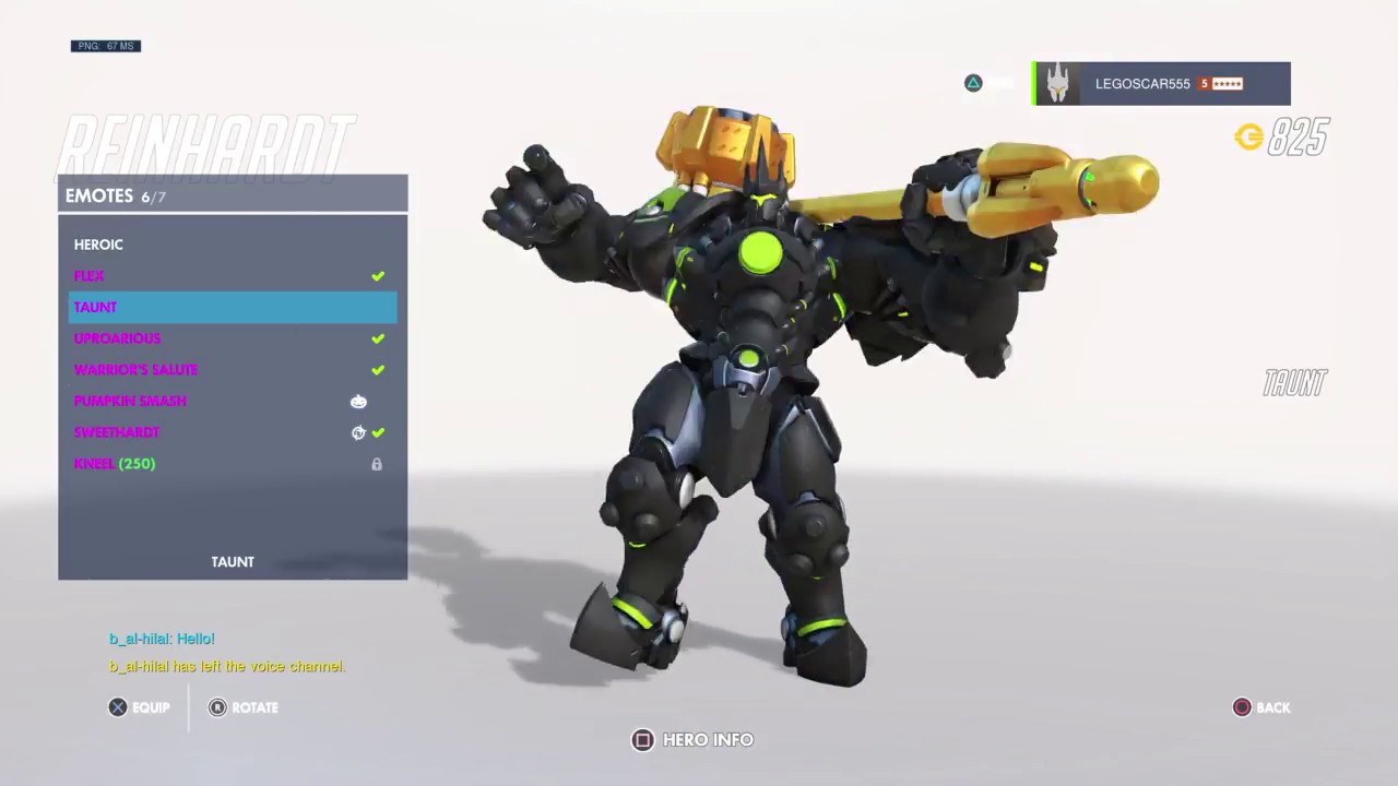 Houston Outlaws Reinhardt golden gun / Overwatch League skin view - YouTube
