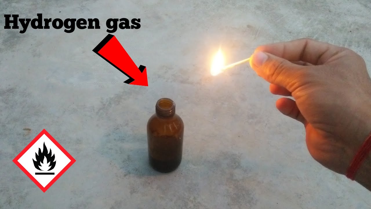 hydrogen gas explosion || Science experiment - YouTube