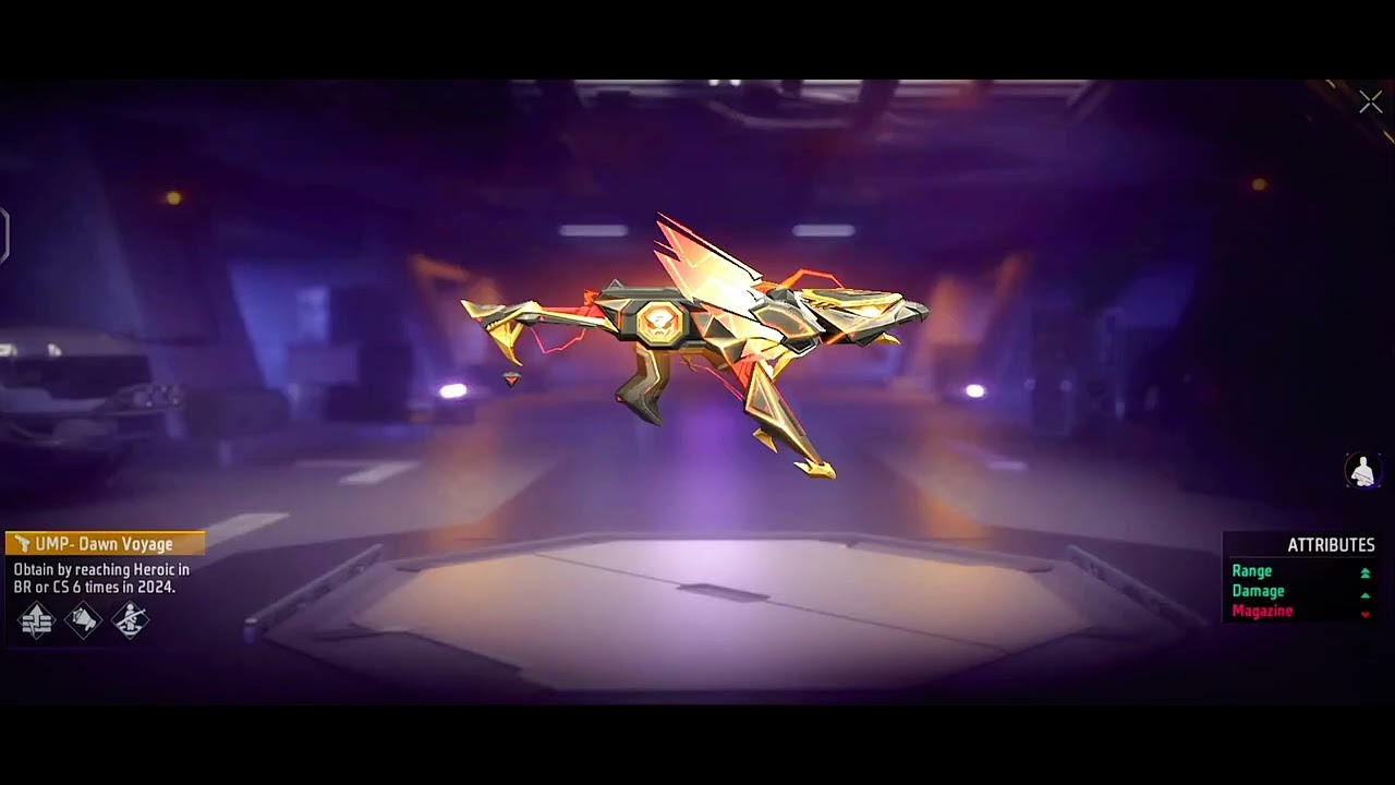 Free MP5 GUN skin kaise milega / free fire Dawn Voyage 2024 Event / How ...