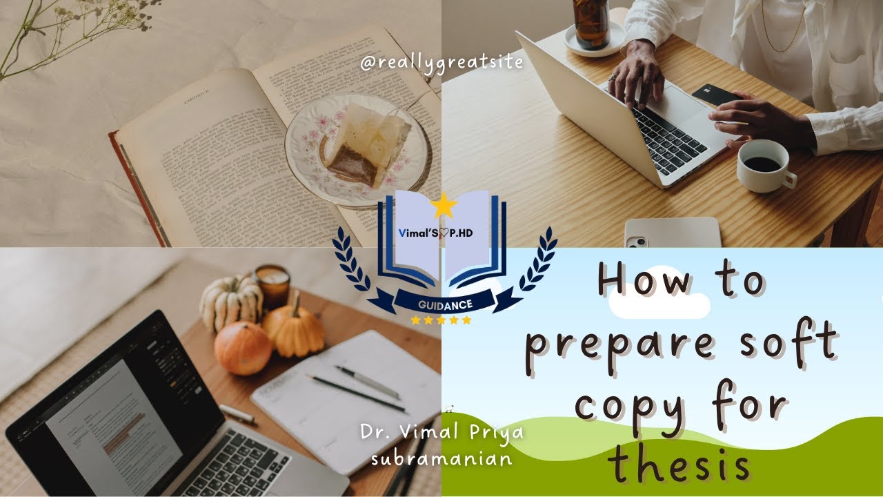 How to prepare soft copy thesis - YouTube