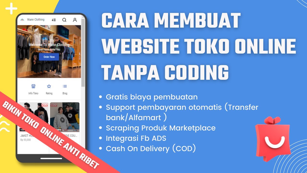Cara Membuat Website Toko Online Tanpa Coding Terbaru - YouTube