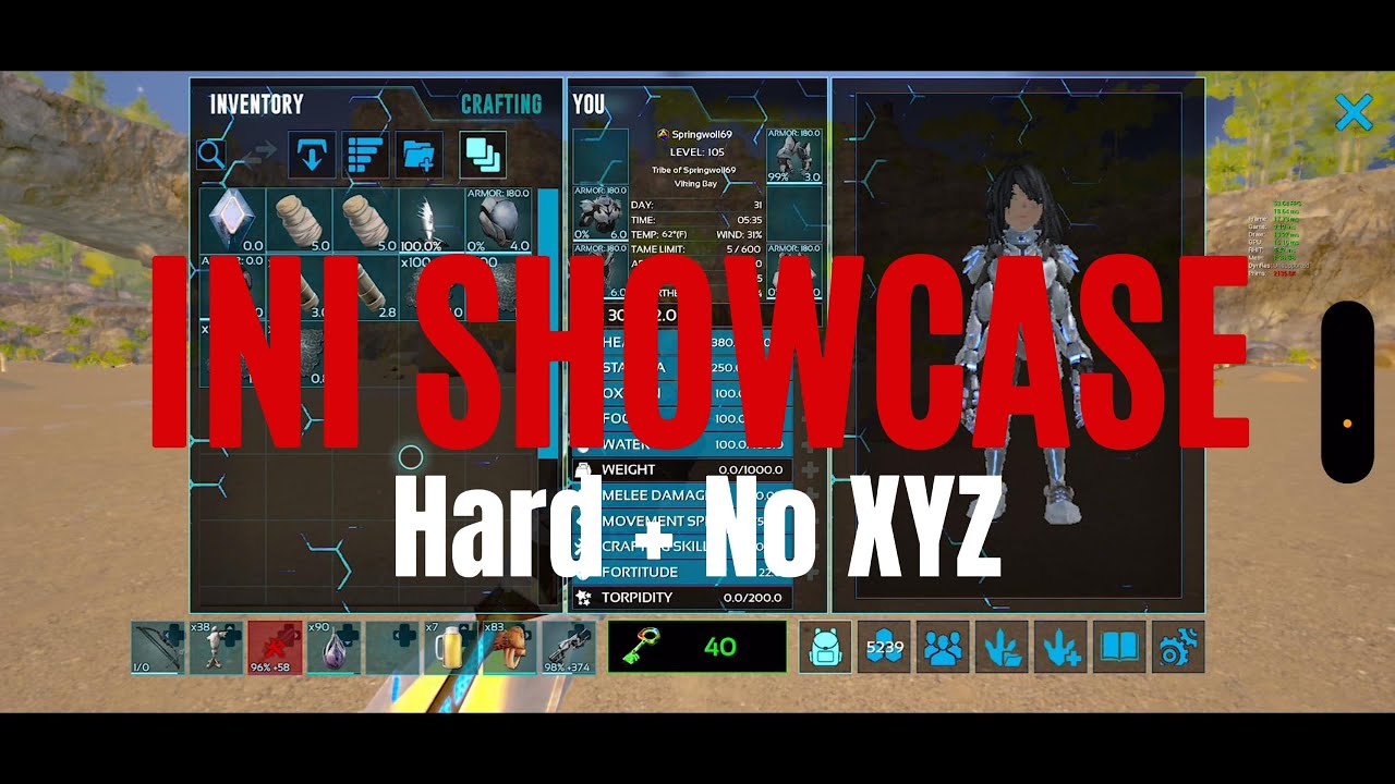 My Private INI Showcase | Hard + No XYZ | ARK: Ultimate Mobile Edition ...