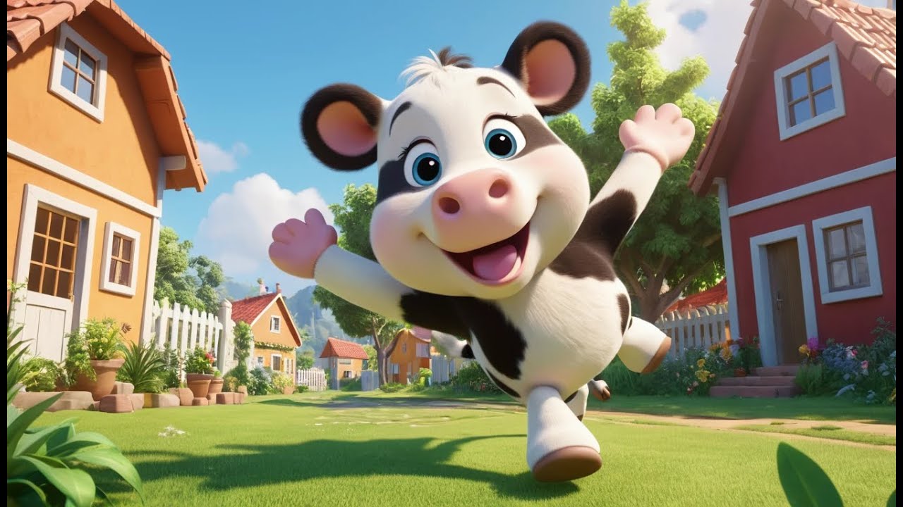 Baby Moo Moo Dancing | Cute Toddler Cow Song | Fun Farm Animal Nursery ...
