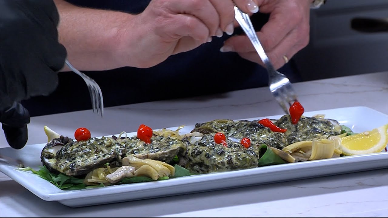 Joe Bellia of Joe's La Roma Shows us his Oyster Appetizer for Mamma Mia ...