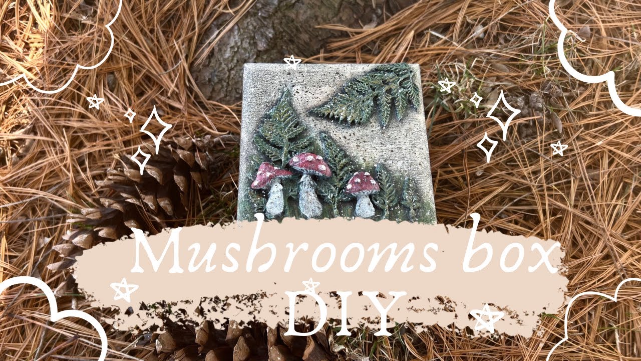 Magic Forest Mushrooms Box DIY Cottagecore Decor - YouTube