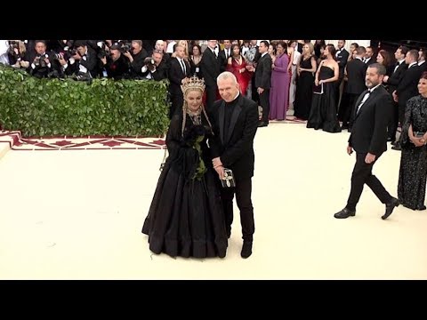 Madonna and Jean Paul Gaultier on the red carpet for the MET Costume Institute Gala