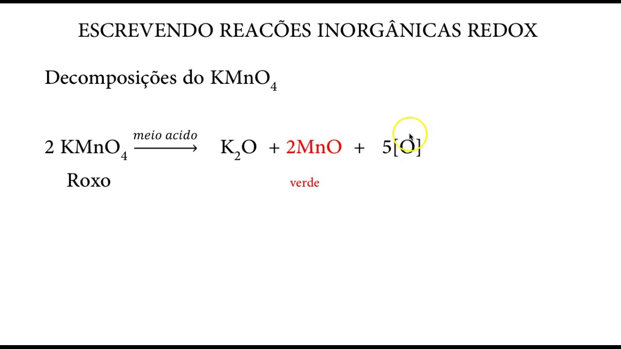 ESCREVENDO REACOES REDOX POR ETAPAS - YouTube