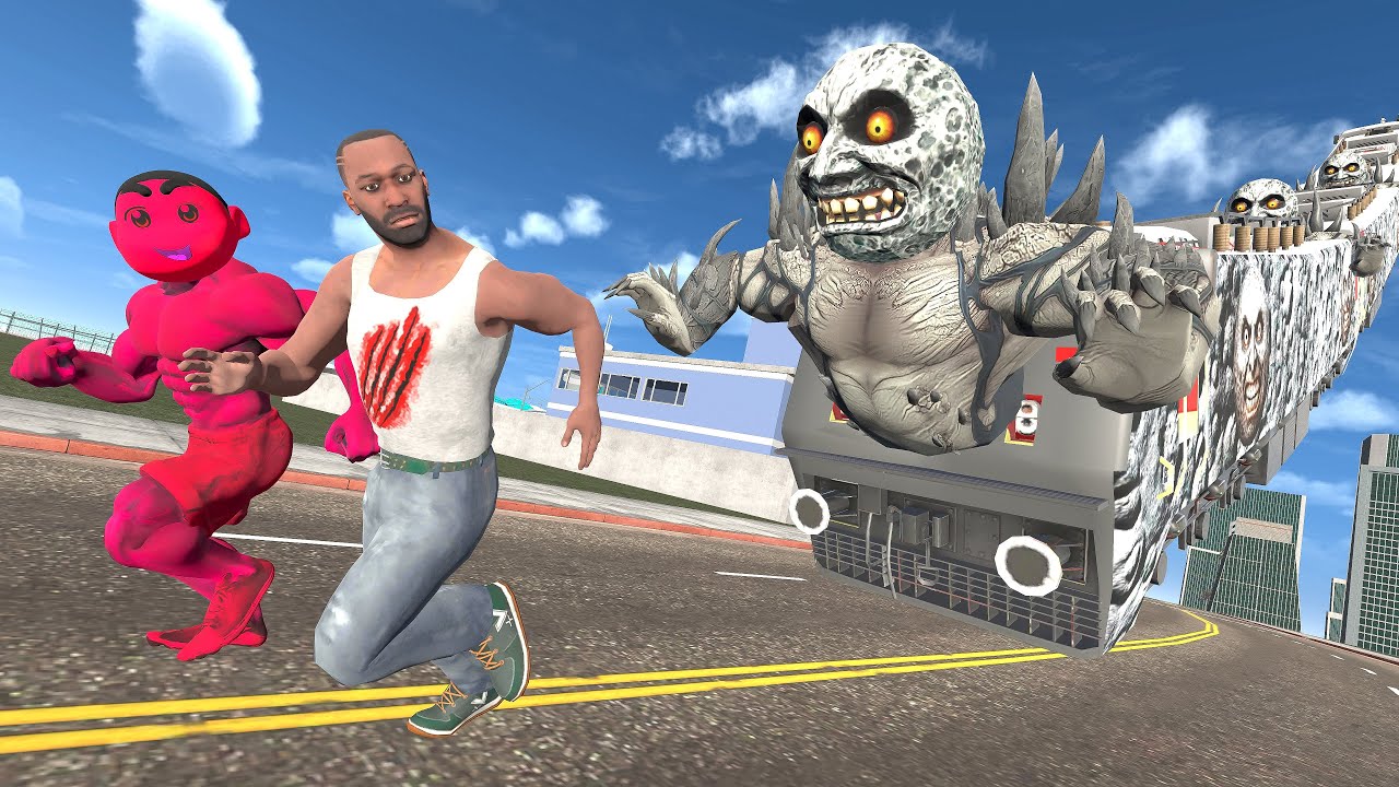 Longest Scary Moon Train Attack Franklin In Indian Bike Driving 3d ...