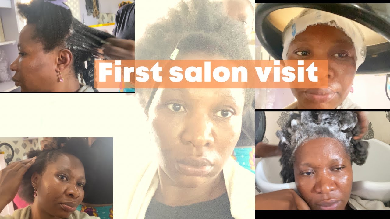 MY FIRST NATURAL HAIR SALON VISIT IN 6 YEARS ! NIGERIAN NATURAL HAIR ...