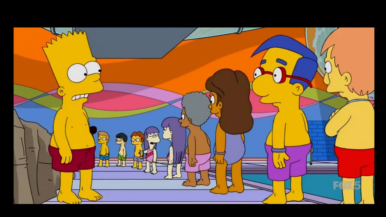 The Simpsons in a indoor Waterpark - YouTube