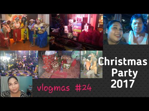 Christmas Party 2017 + pa Games at pa Raffle + at sumingit ako ng Sayaw ...
