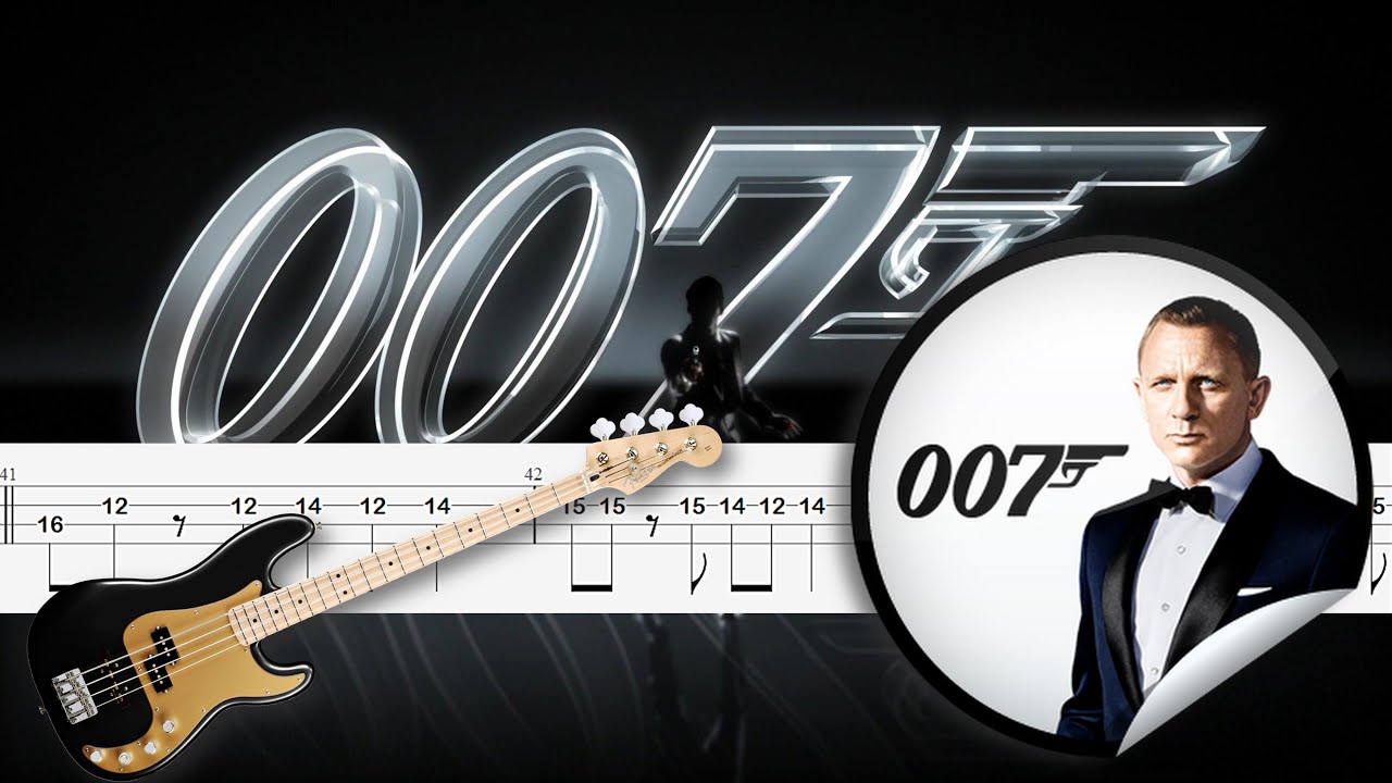 James Bond - 007 Theme (Bass Tabs Tutorial) By @Chamis Bass - YouTube