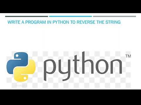 WAP in Python to Reverse The Given String - YouTube