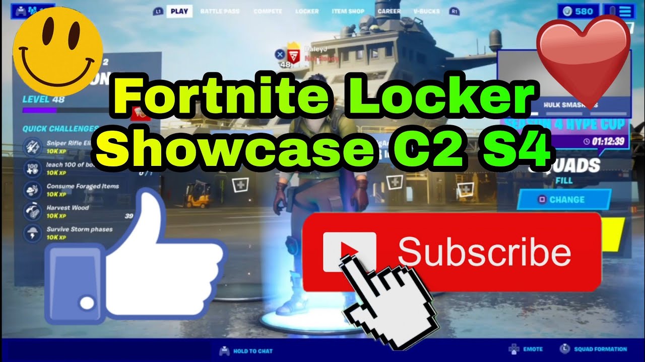 Fortnite Locker Showcase (Chapter 2 Season 4) 150+ skins - YouTube