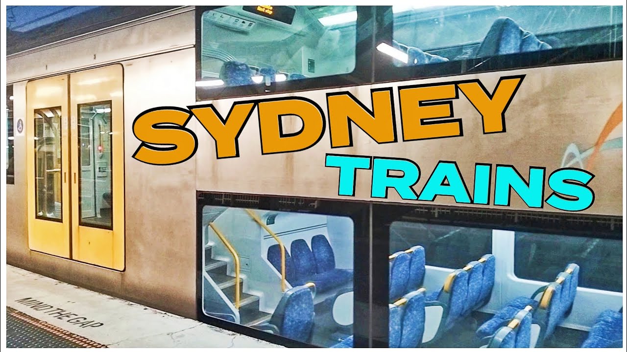 Sydney Trains WARATAH A set at Lidcombe station - Double decker train ...