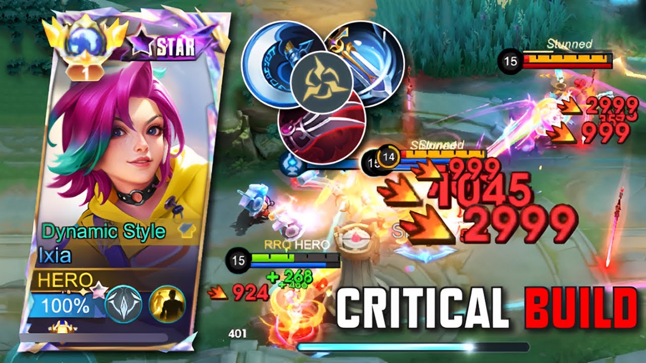 WTF DAMAGE!! IXIA CRITICAL BUILD totally insane damage - MLBB - YouTube