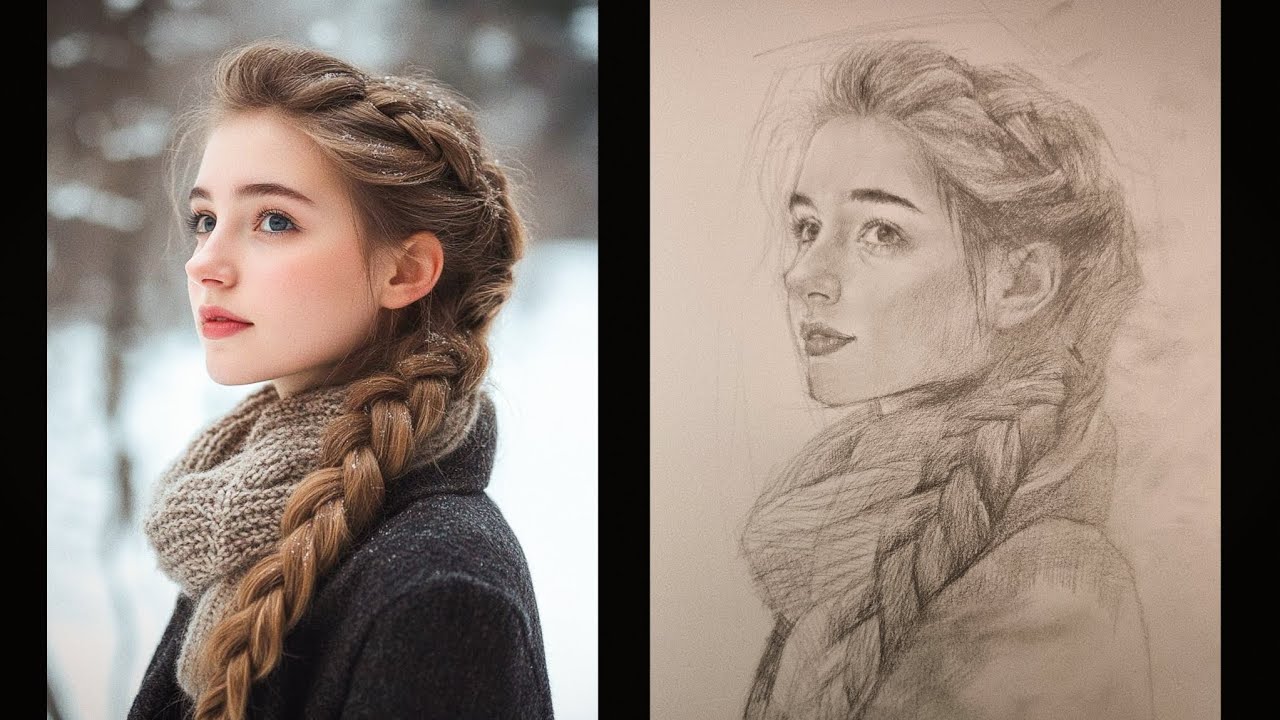 38# How to Draw a Portrait for Beginners: Step-by-Step Process A Unique ...
