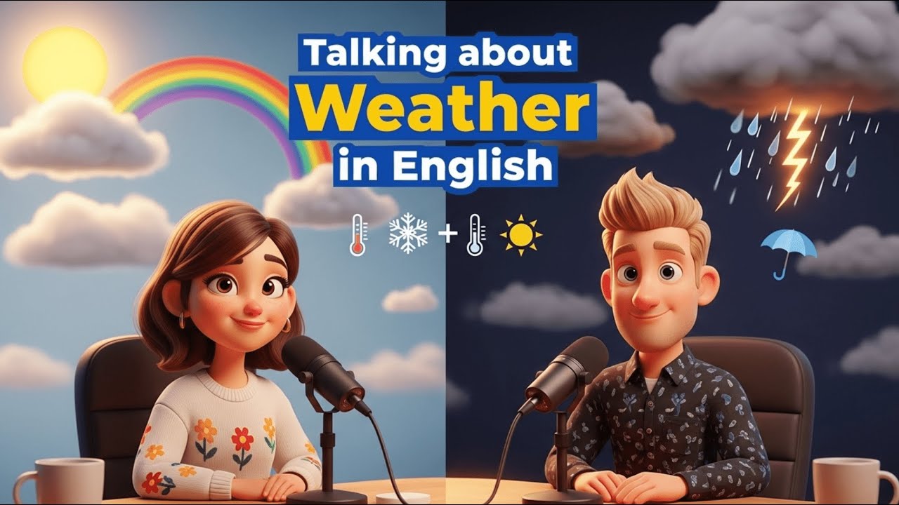 Learn how to talk about weather in English | English Podcast - YouTube