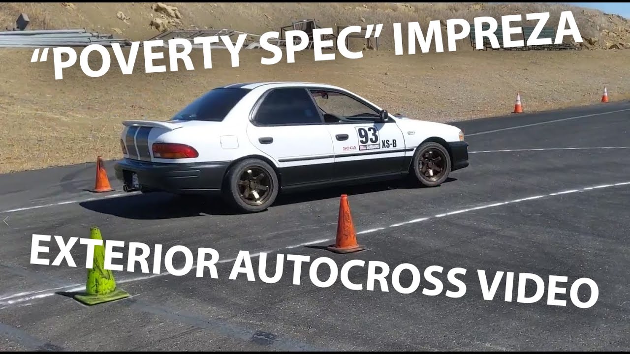 "Poverty Spec" Impreza Project car! | Autocross Day 1 Exterior Video ...