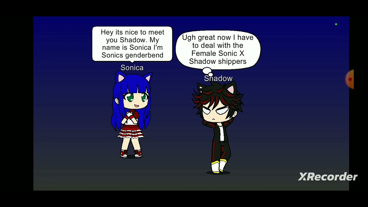 Shadow meets Sonica (Female Sonic) - YouTube