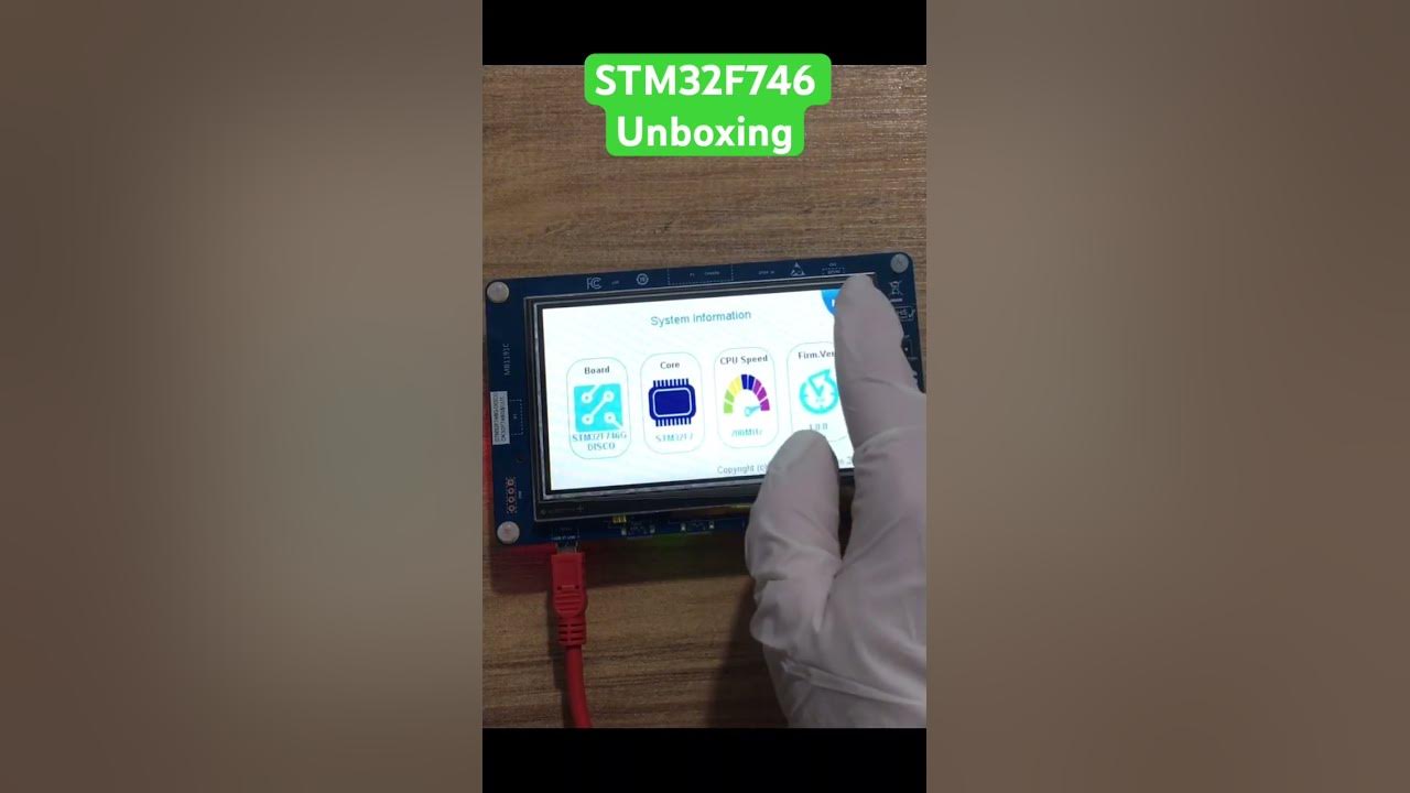 STM32F746 Unboxing ! development board for hardware UI applications. #stm32f746 #stm32f7 - YouTube