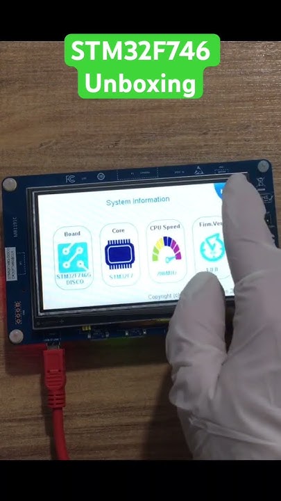 STM32F746 Unboxing ! development board for hardware UI applications. #stm32f746 #stm32f7 - YouTube
