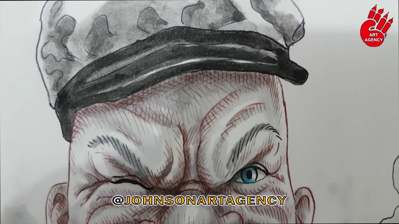 How to draw "Popeye" - YouTube