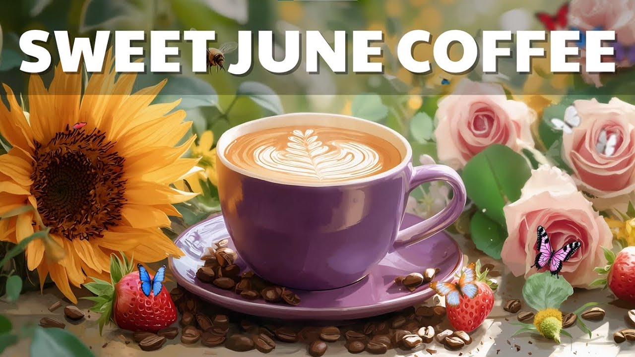 Sweet June Coffee ☕ | Soothing Coffee Piano Jazz Music For Deep ...