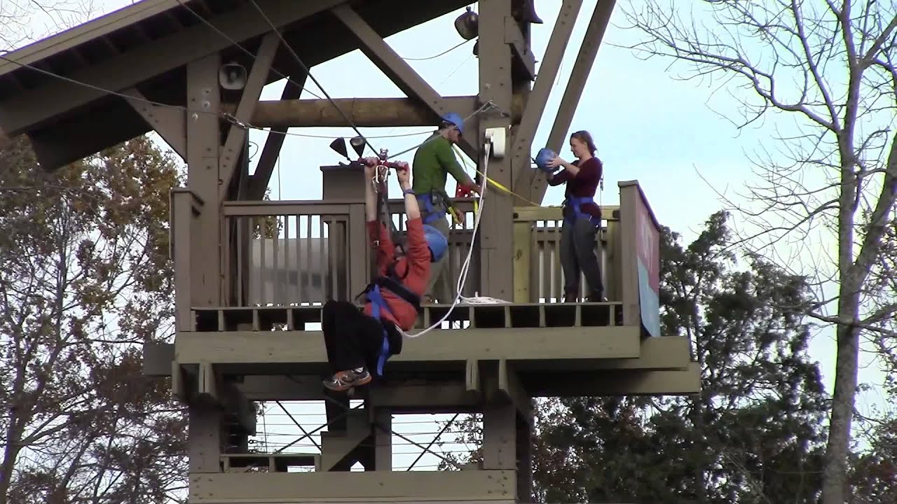 Double Zip Line—NEW at Camp Widji! - YouTube
