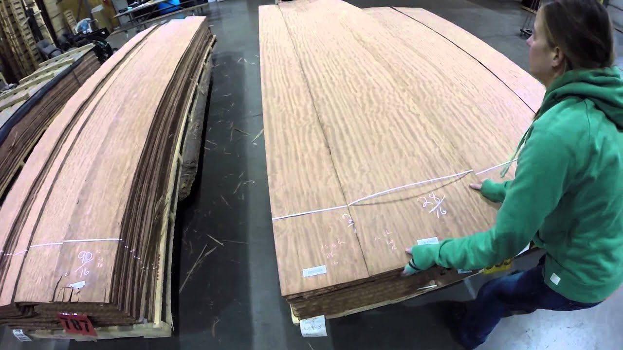 Bubinga Log Flitch# 412096-4 angle 1 - YouTube