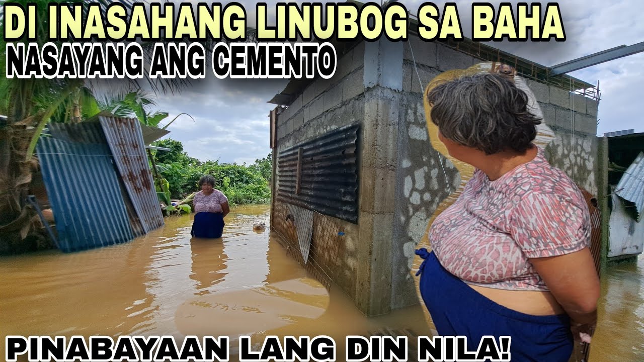LUBOG SA BAHA ANG BAHAY NILA ATE ROWENA CEMENTO NASAYANG - YouTube