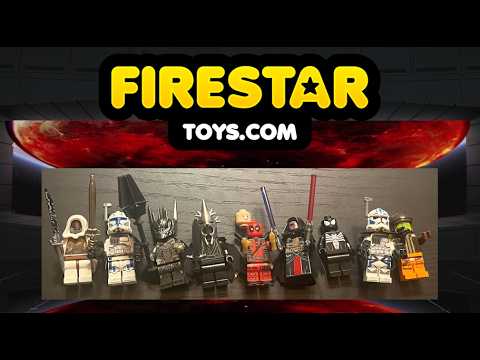 Firestar Toys Custom Lego Minifigures Deadpool, Revan, Symbiote Spider ...