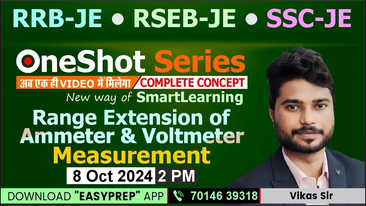 Range Extension of Ammeter & Voltmeter | Measurement | One Shot Series ...