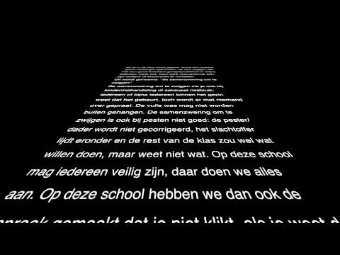 Tekst over pesten - YouTube