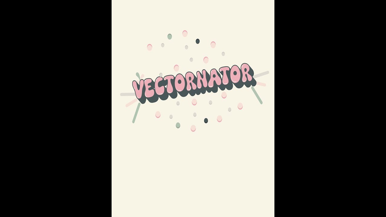 Vintage Retro Text Typography - #vectornator linearity curve - YouTube