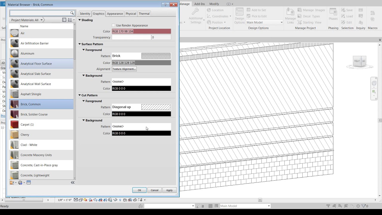 Revit 2019 - Materials - Episode 2 - Graphic Display - YouTube