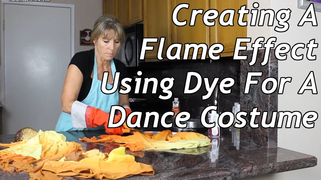 Creating A Flame Effect Using Dye For A Dance Costume - YouTube