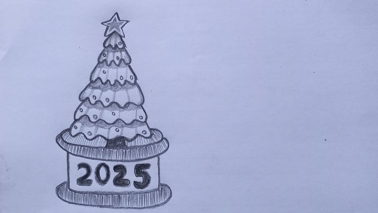How to draw x-mas tree step by step? #drawing #xmas #shortsyoutube ...