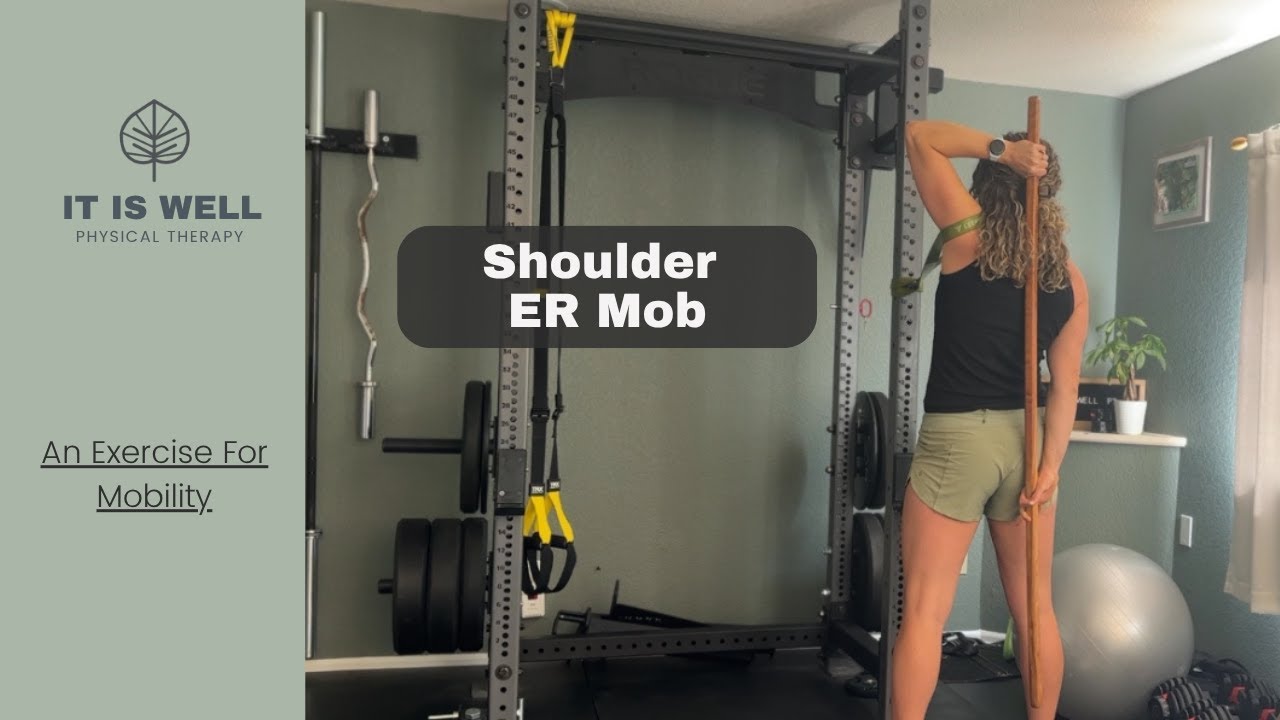 Shoulder External Rotation Mobilization - Anterior Glide - YouTube