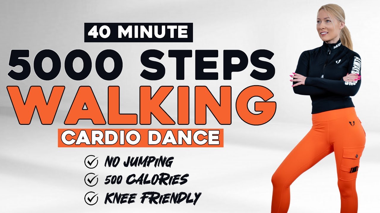 5000 STEPS IN 40 Min - Walking Cardio DANCE Workout to the BEAT, Burn ...