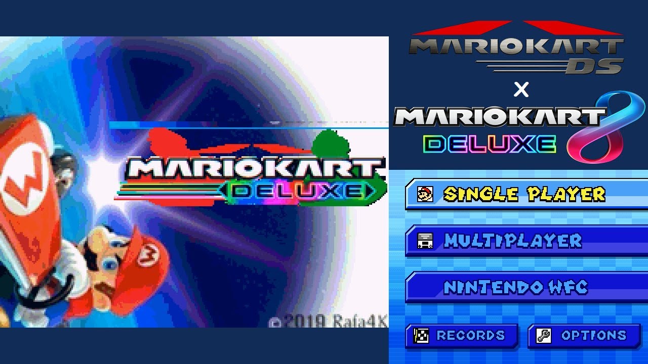 Mario Kart DS Deluxe - MKDS with MK8 Deluxe Tracks! (Real DS Livestream ...