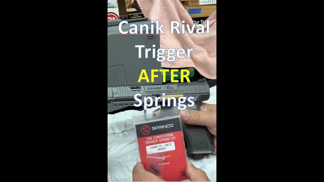 Canik Rival Trigger Pull AFTER Sprinco Competition Spring Kit Install ...