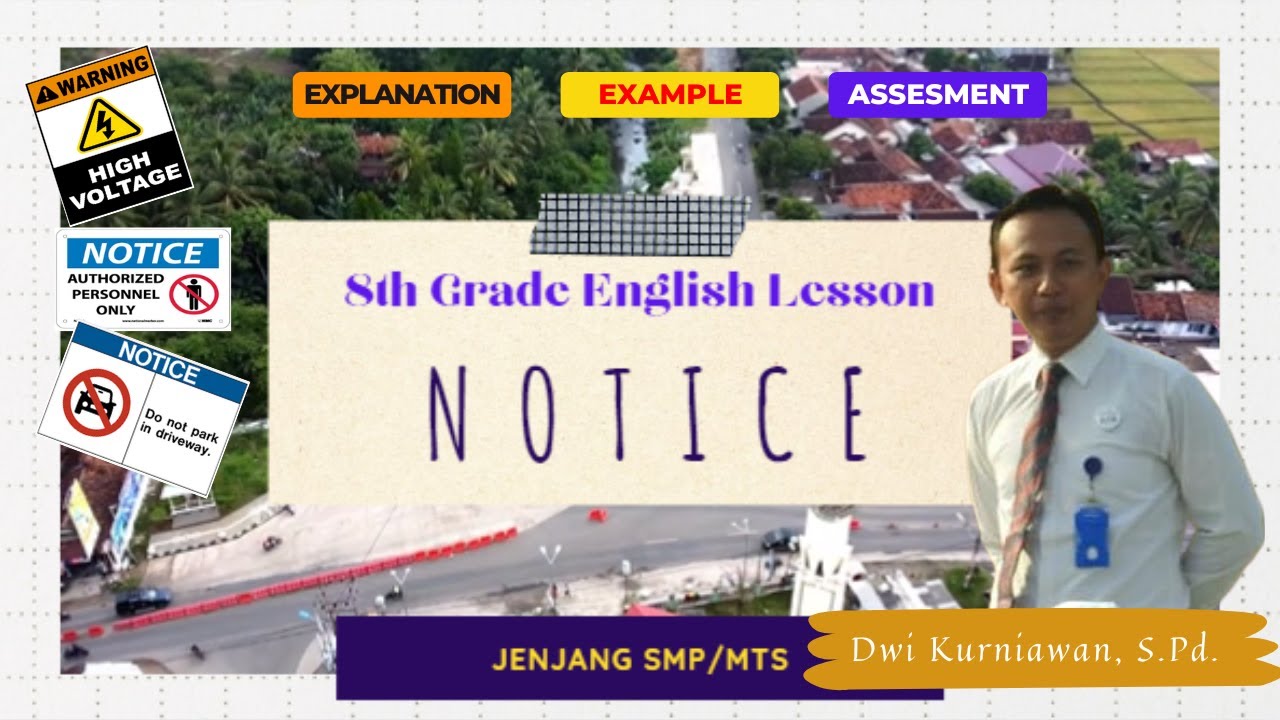 Materi Notice - Pembelajaran Bahasa Inggris Kelas VIII - YouTube